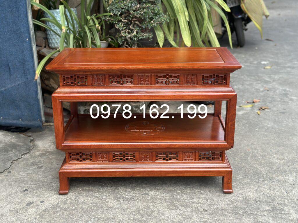 Đôn lục giác màu gỗ óc chó MS60 - Mộc Gia Nguyễn